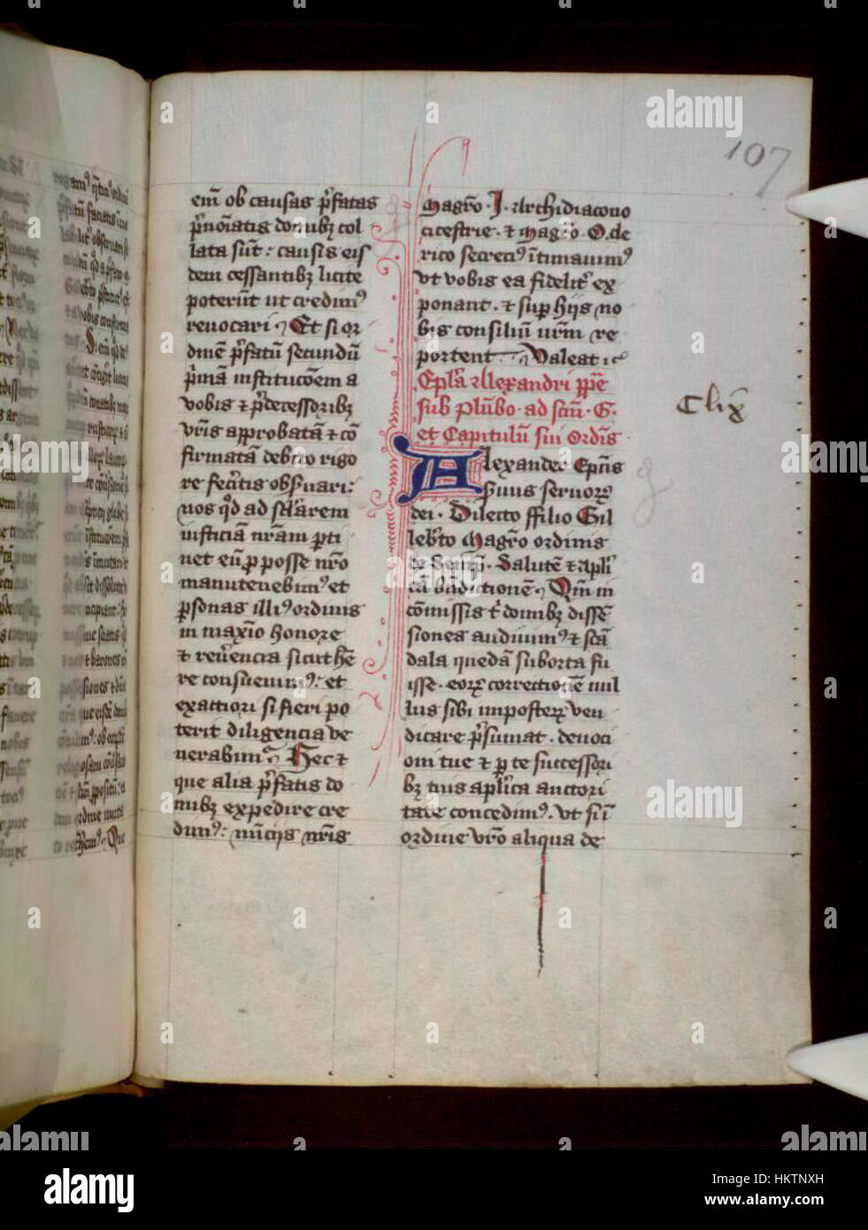 A manuscript page from the Bodleian Libraries, featuring Latin texts ...