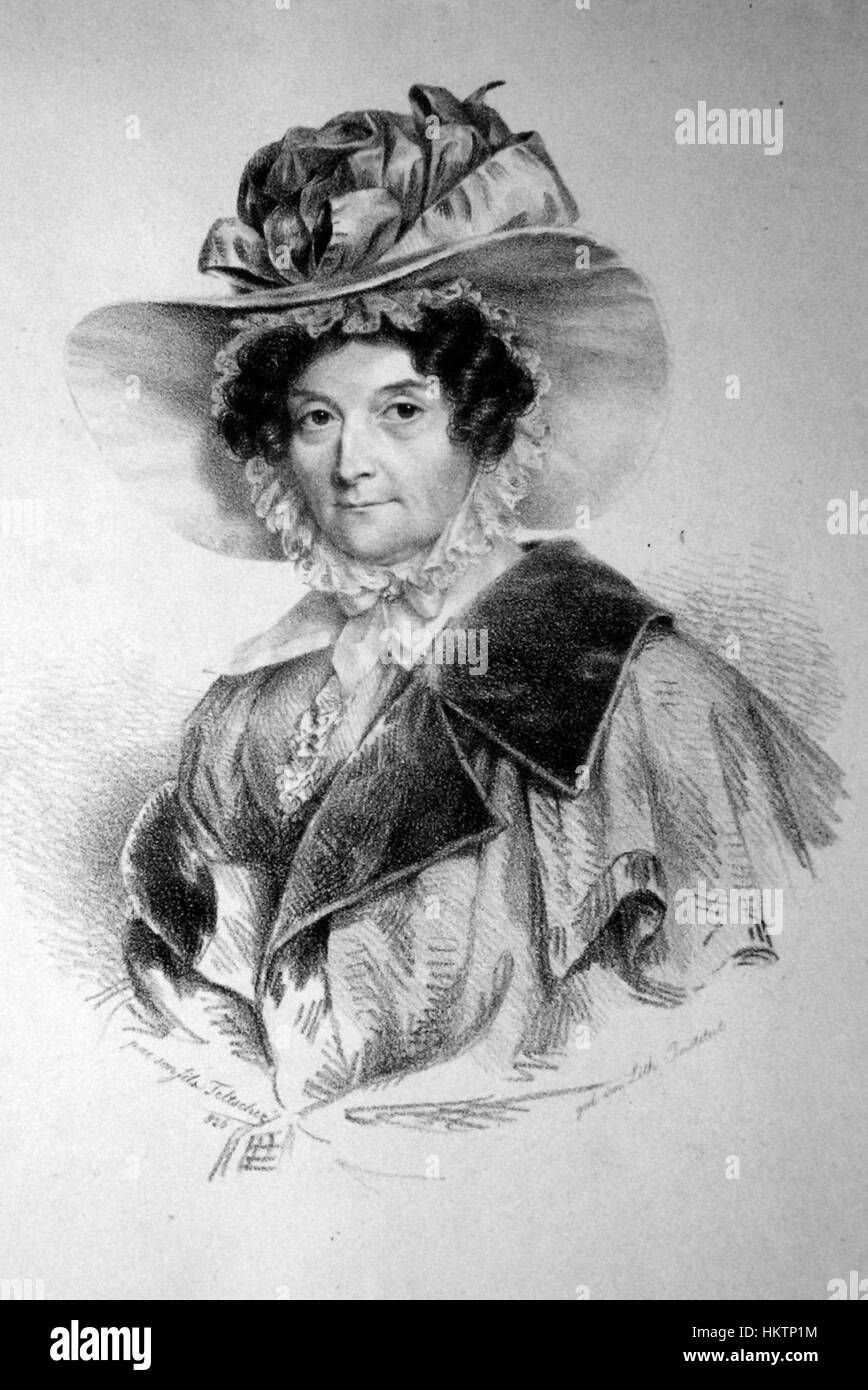 Frau Teltscher is depicted in a vintage portrait, showcasing the ...