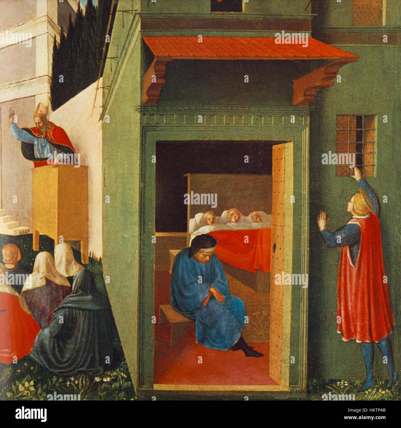 This painting by Fra Angelico depicts the legendary scene of St ...