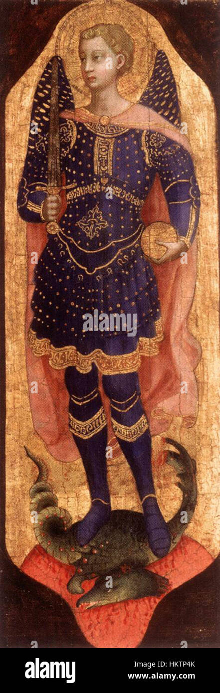 'St Michael' by Fra Angelico is an iconic depiction of the archangel in ...