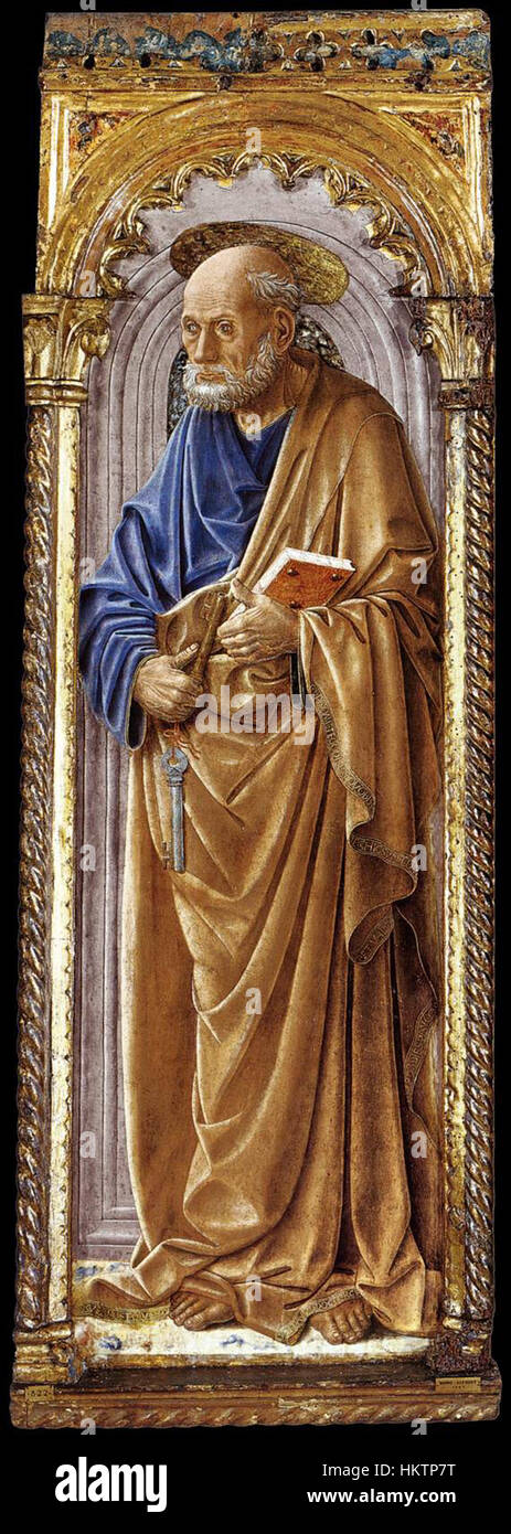 Fra Carnevale's 'St Peter' is a Renaissance painting depicting the ...