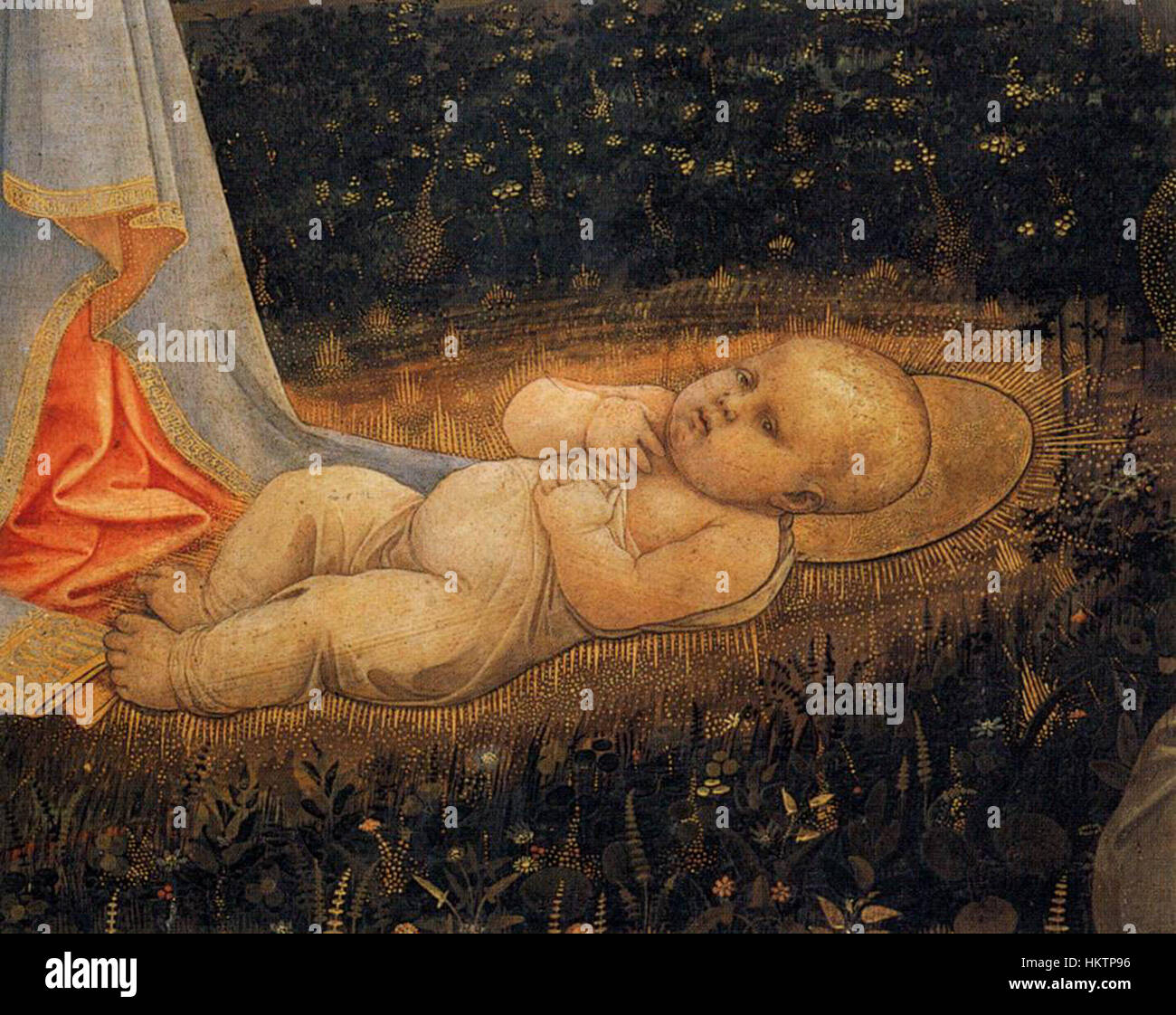 This detail from Fra Filippo Lippi's 'Adoration of the Child with ...