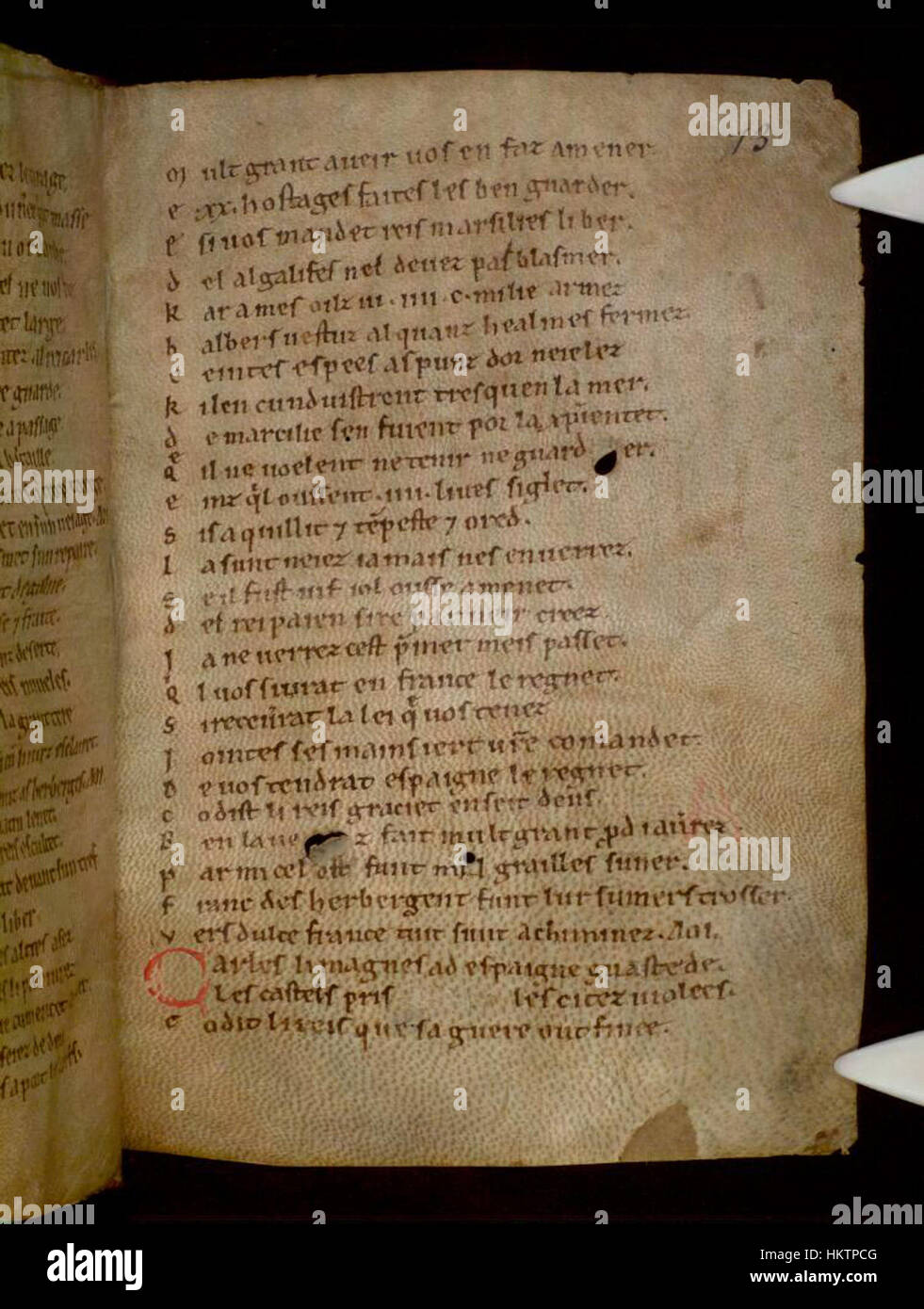 This manuscript page from the Bodleian Libraries features 'La Chanson ...