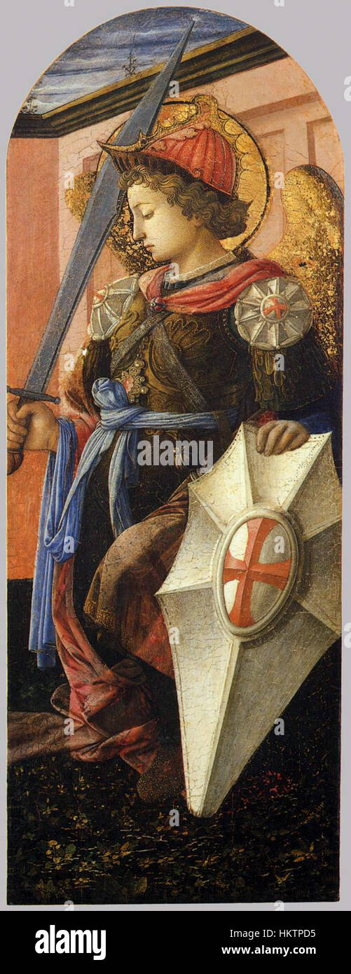 Fra Filippo Lippi - St Michael - WGA13253 Stock Photo - Alamy