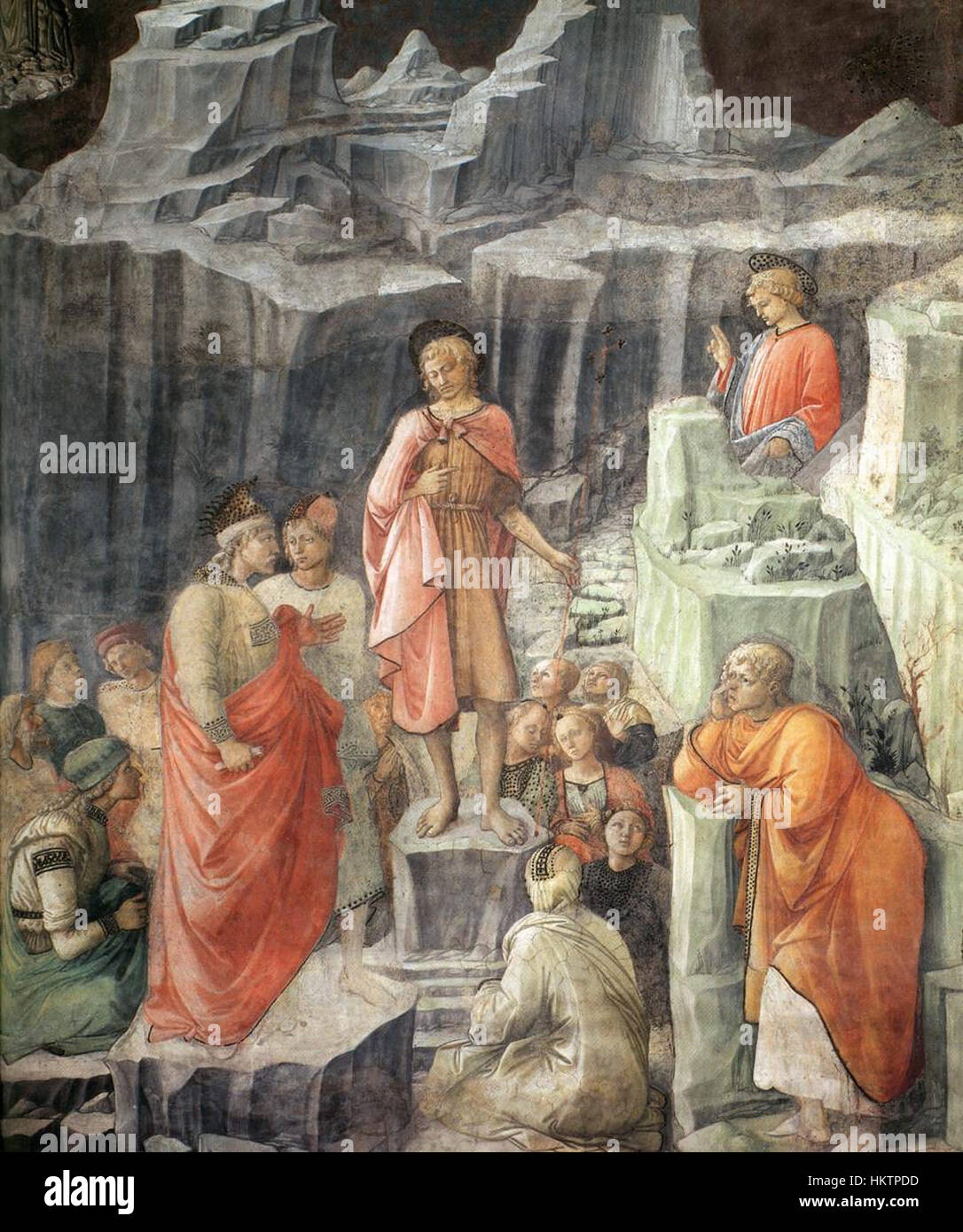 This detailed work by Fra Filippo Lippi illustrates a scene from the ...