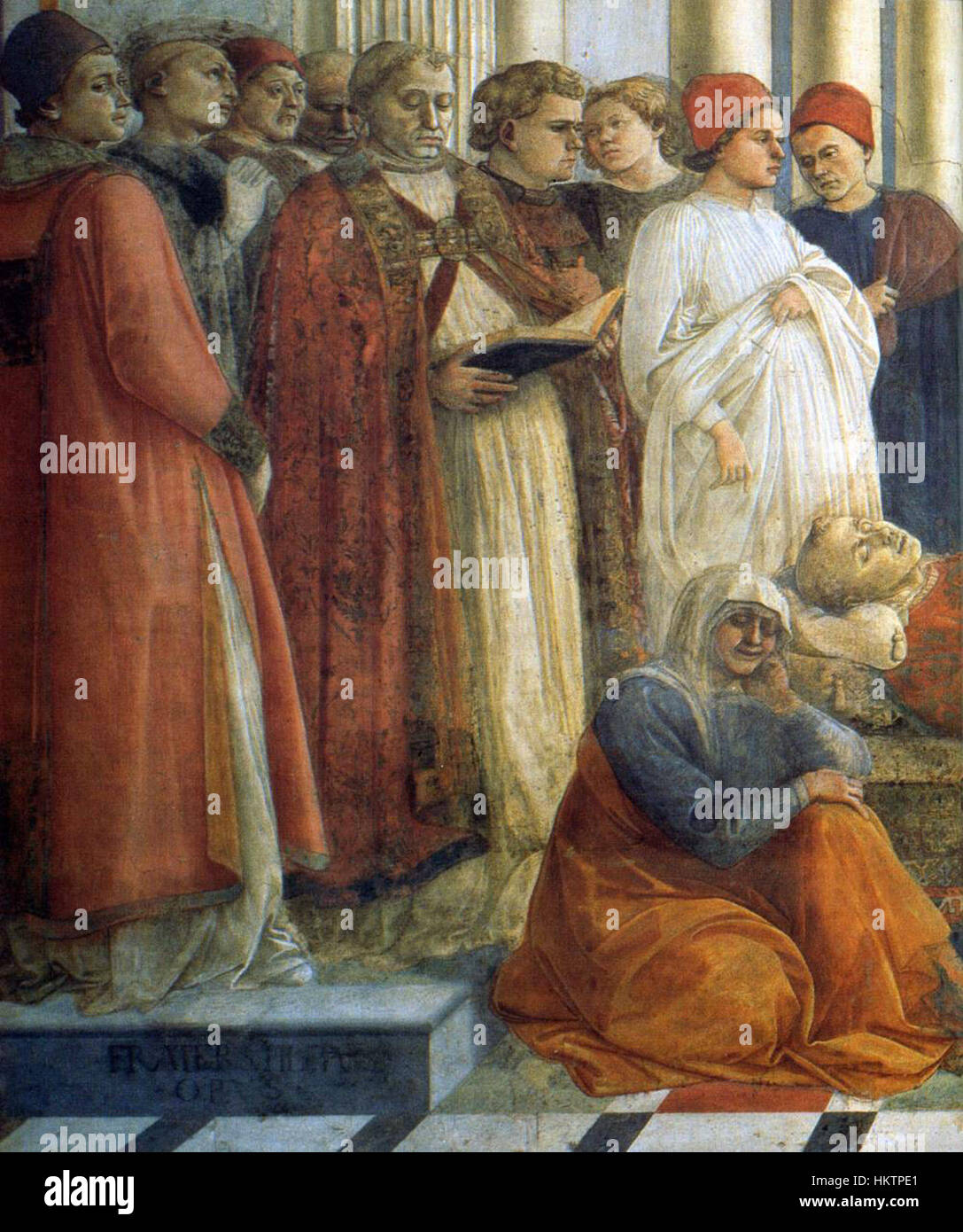This detailed painting by Fra Filippo Lippi depicts the funeral of St. Stephen, one of the ...