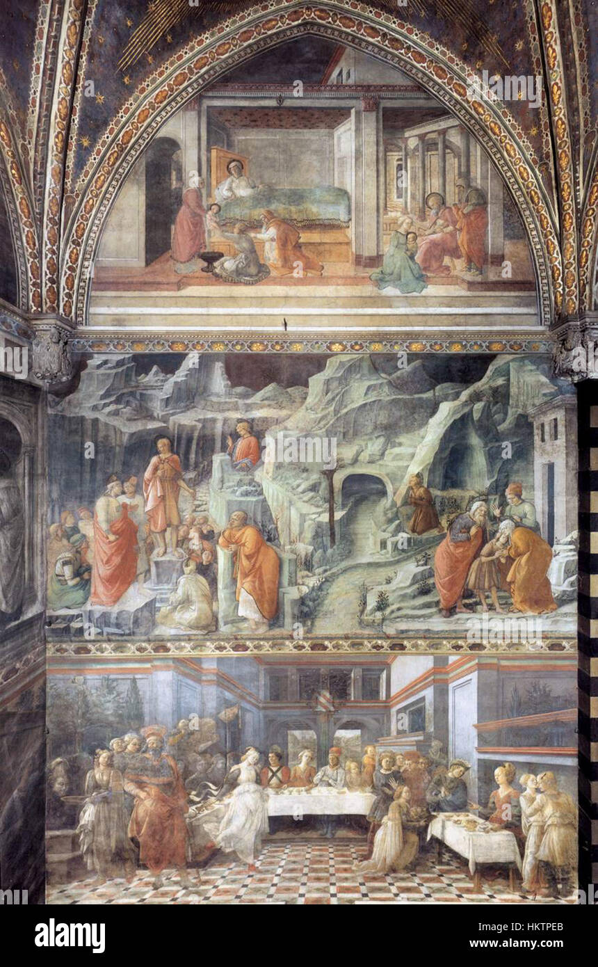 Fra Filippo Lippi's artwork on the south wall of the main chapel showcases his expertise in ...