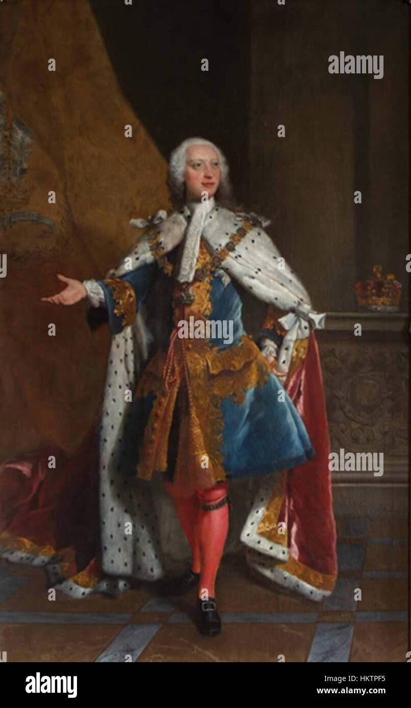 A portrait of Frederick, Prince of Wales, capturing the figure of the ...