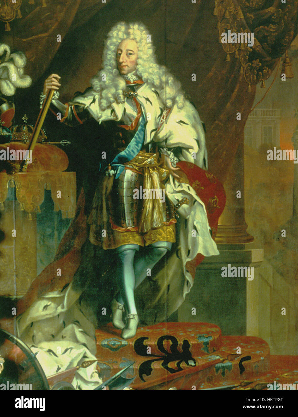 This painting, a copy of the original work of Frederick IV, is ...