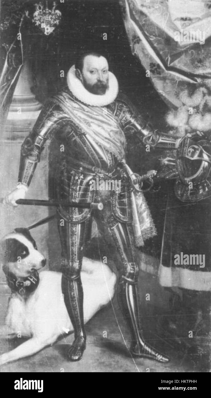 This portrait of Frederick William I, Duke of Saxe-Weimar, captures the ...