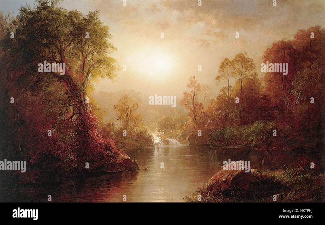 'Autumn' by Frederic Edwin Church depicts the vivid, dramatic ...