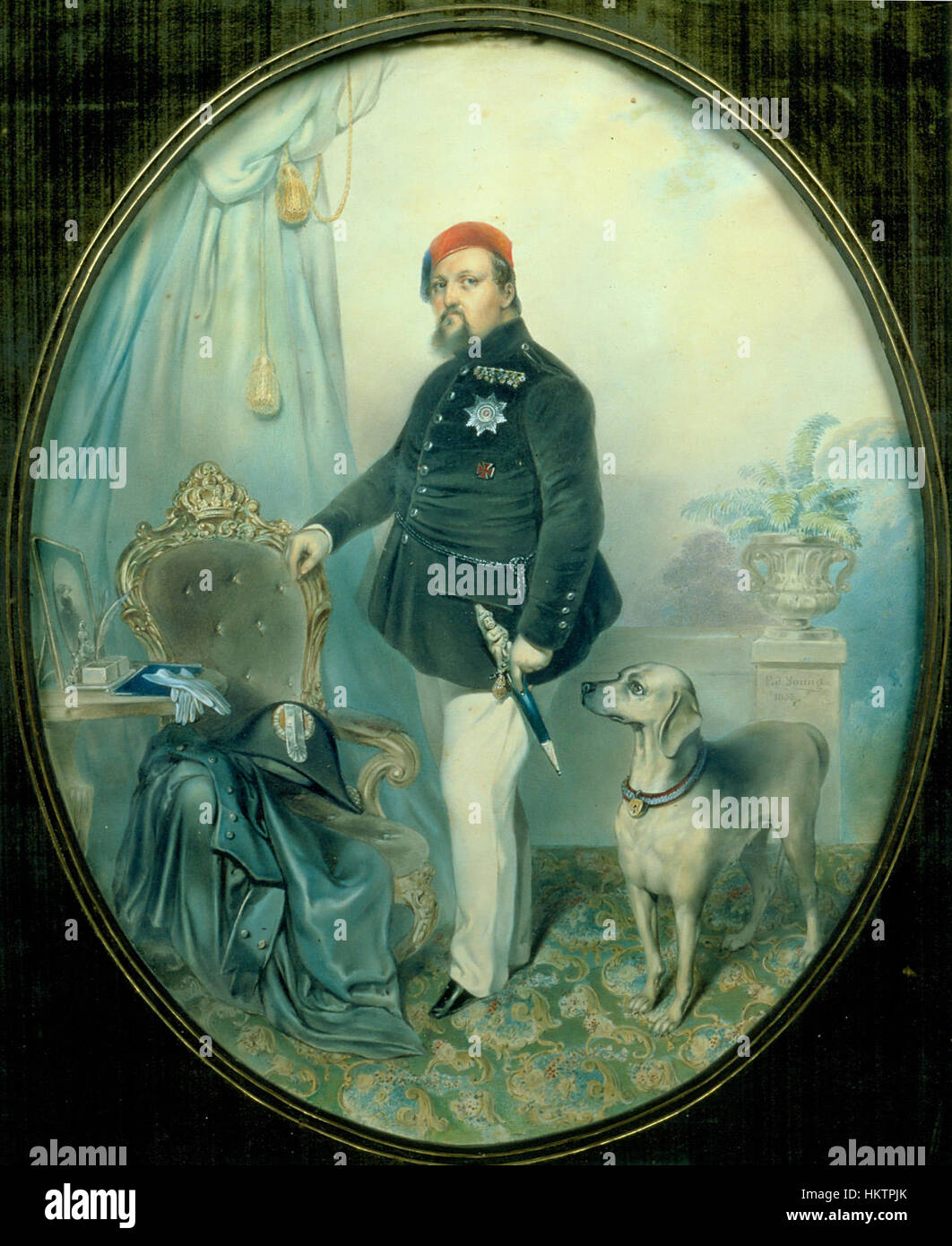 This 1853 painting by Edward Young portrays Frederick VII of Denmark ...
