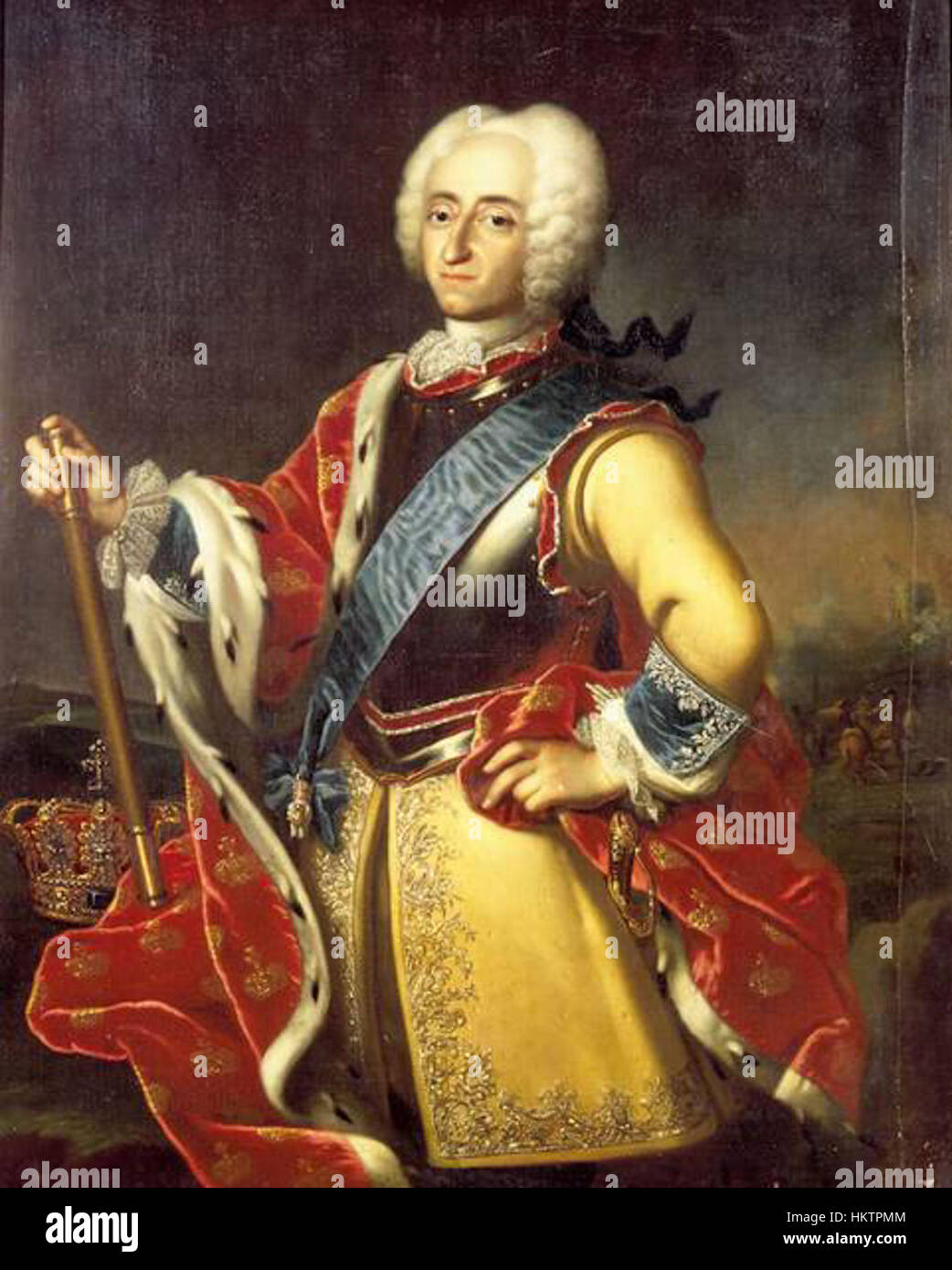 This portrait of Frederik IV of Denmark, created during his reign from ...