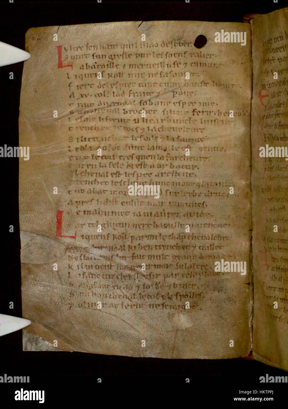 The 'La Chanson de Roland' manuscript, held in the Bodleian Libraries ...