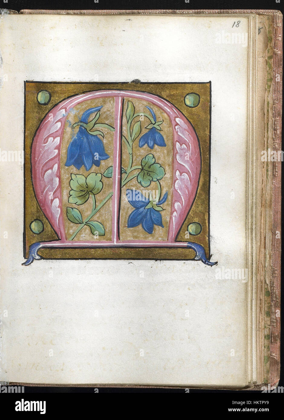 This leaf from a French alphabet book is a historical educational ...