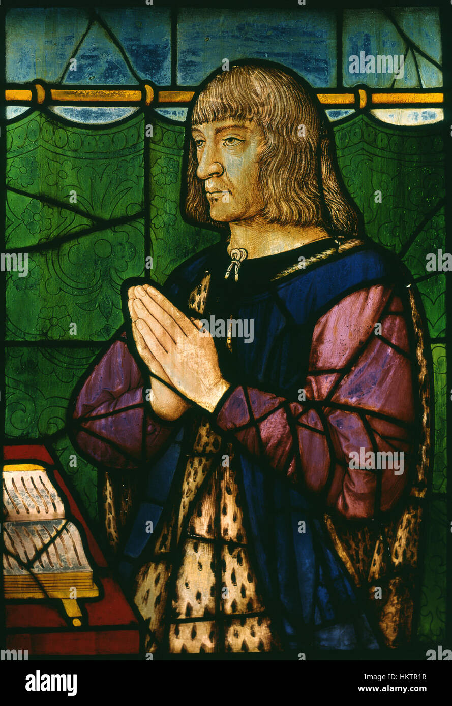 This portrait depicts King Louis XII of France at prayer, showcasing ...