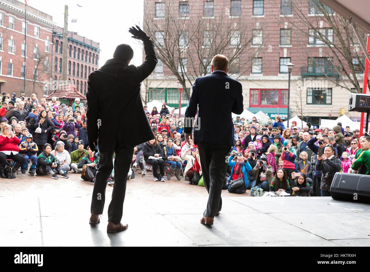 Seattle, USA. 29th Jan 2017. Mayor Ed Murray appears with his husband ...