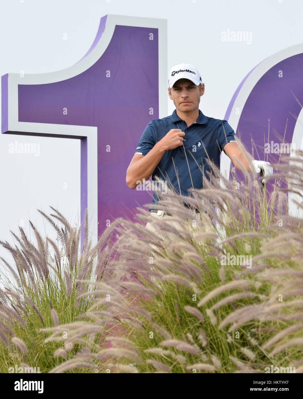 Doha, Qatar. 29th Jan, 2017. Joakim Lagergren of Sweden reacts before ...