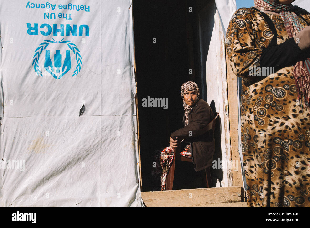 Fares, Lebanon. 29th Jan 2017. Migrants camp of Fares at the valley of ...