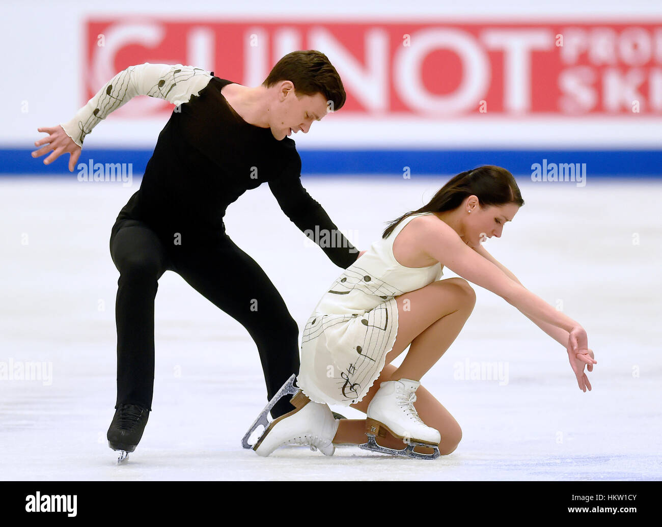 Ostrava, Czech Republic. 28th Jan, 2017. Charlene Guignard and Marco ...