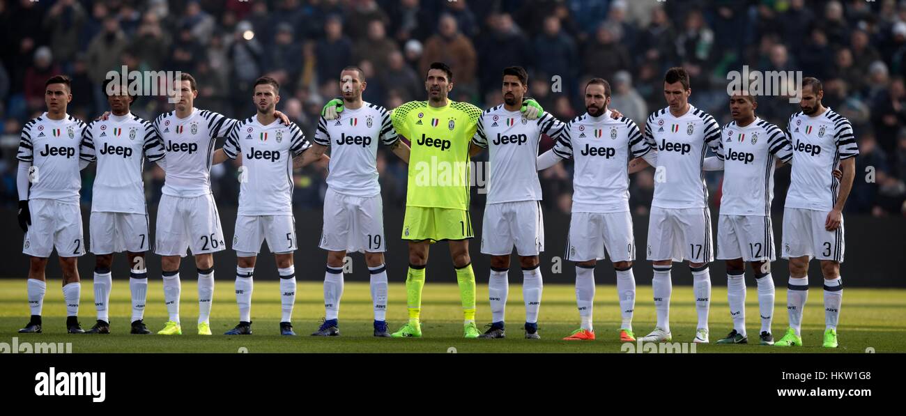 Reggio Emilia, Italy. 29th Jan, 2017. Juventus team group line-up ...