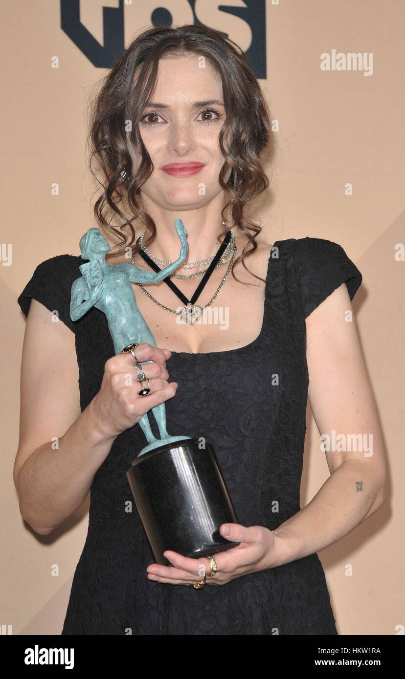 Los Angeles, CA, USA. 29th Jan, 2017. Winona Ryder in the press room ...