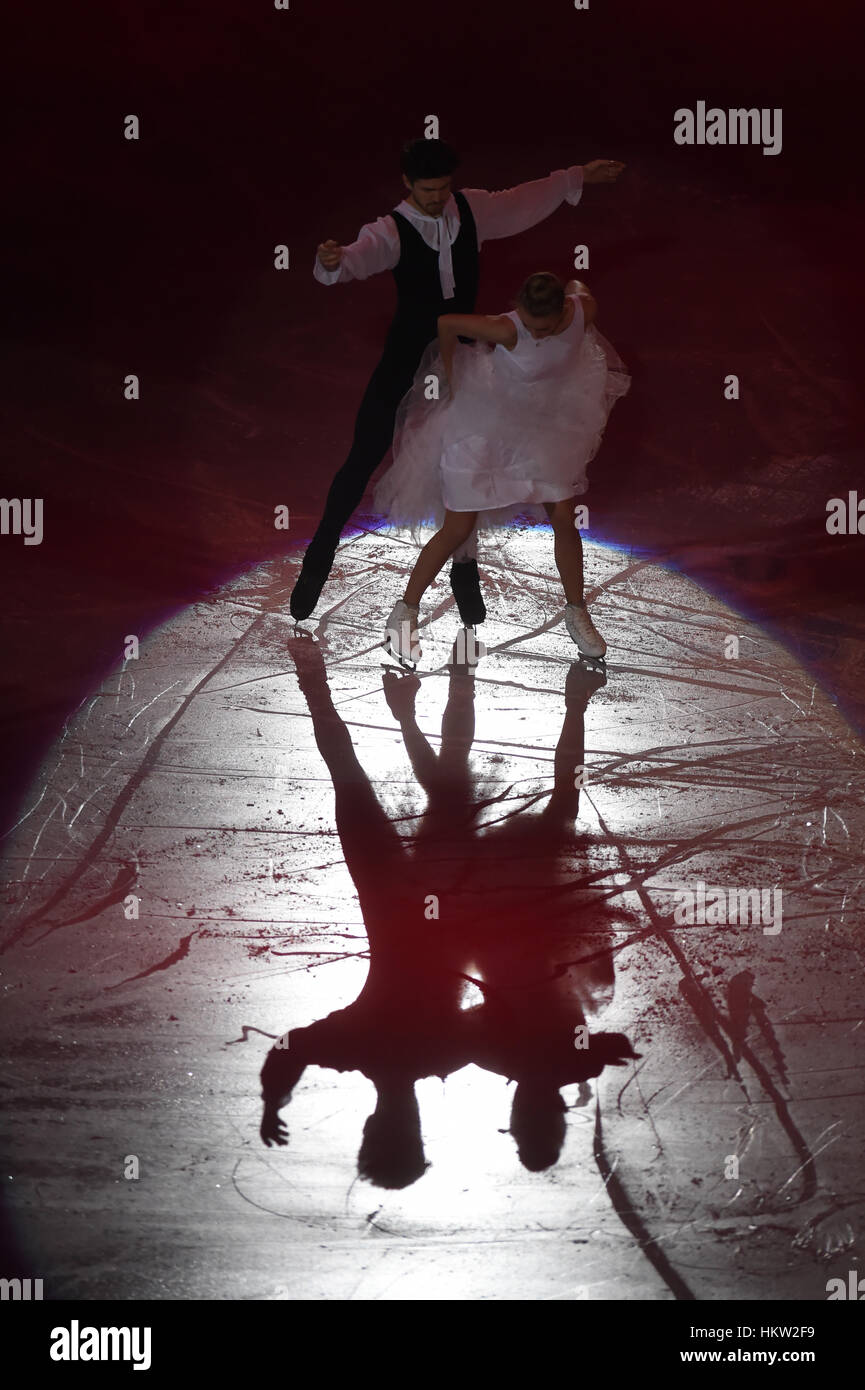 Ostrava, Czech Republic. 29th Jan, 2017. Alexandra Stepanova and Ivan ...