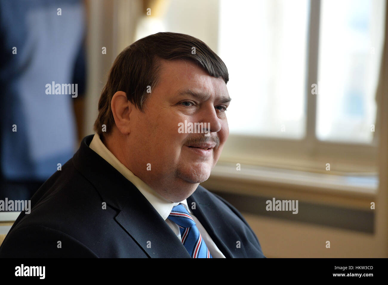 Prague, Czech Republic. 30th Jan, 2017. Chairman of Sudeten German ...