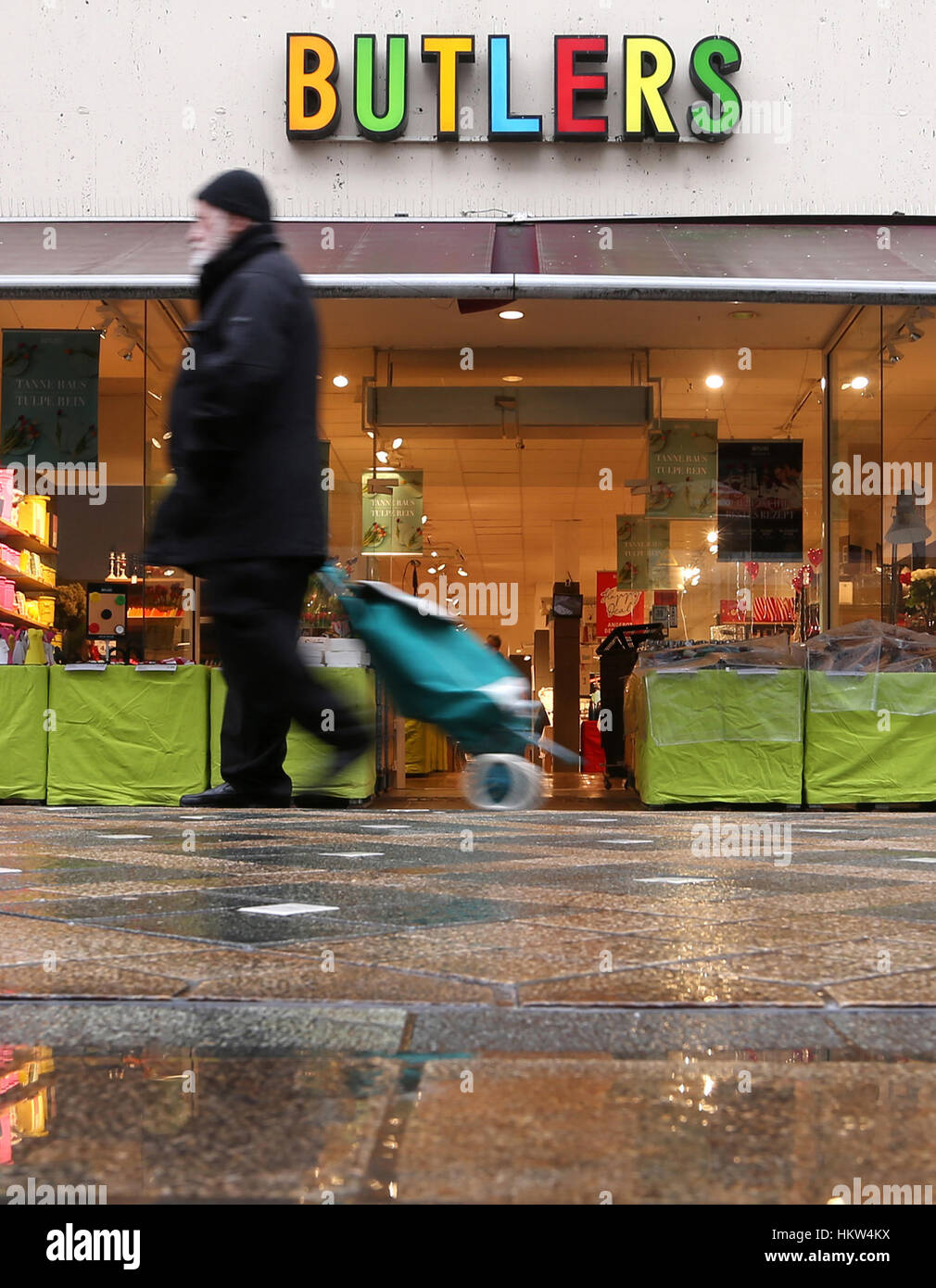 Dortmund, Germany. 30th Jan, 2017. A sign of the furniture business ...