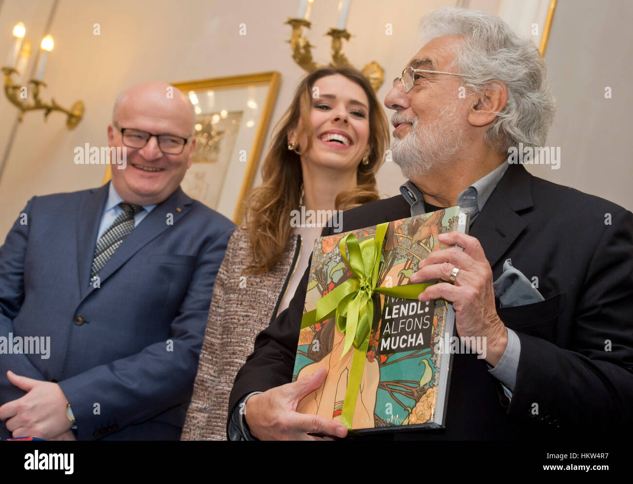 Prague, Czech Republic. 29th Jan, 2017. World-famous opera singer and ...