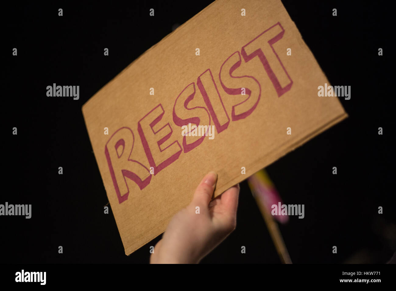Trump protest placard hi-res stock photography and images - Alamy