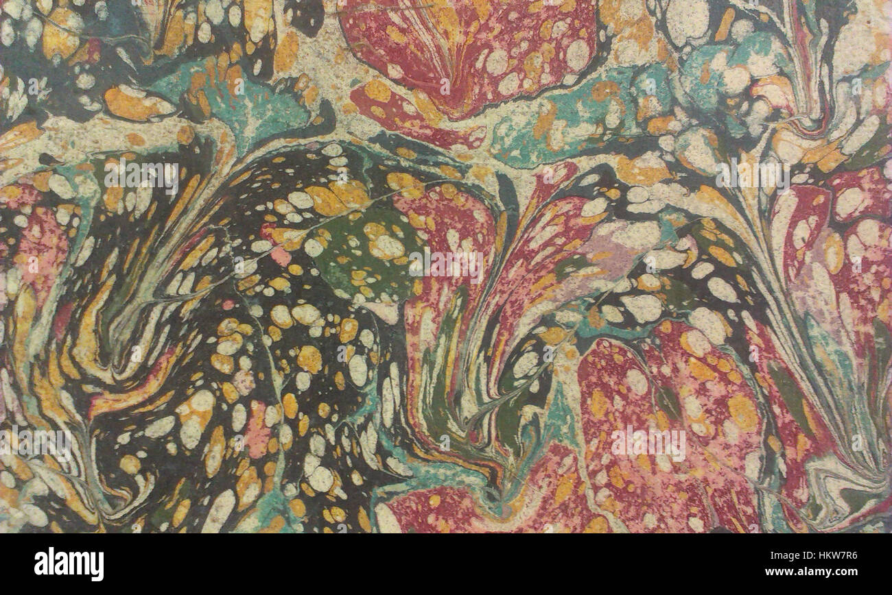 Marbled paper production hi-res stock photography and images - Alamy