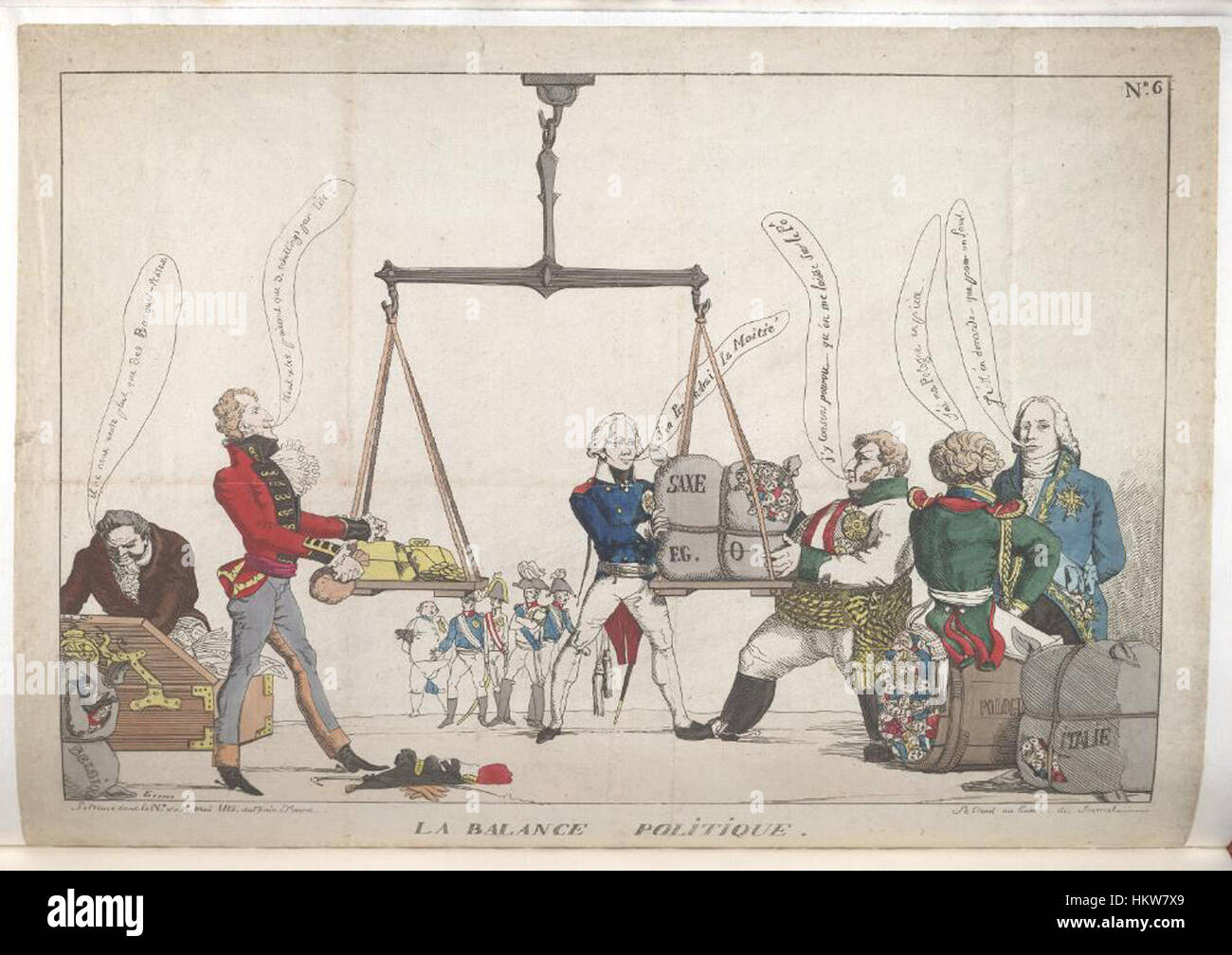 'La balance politique' is an engraving housed in the Bodleian Libraries ...