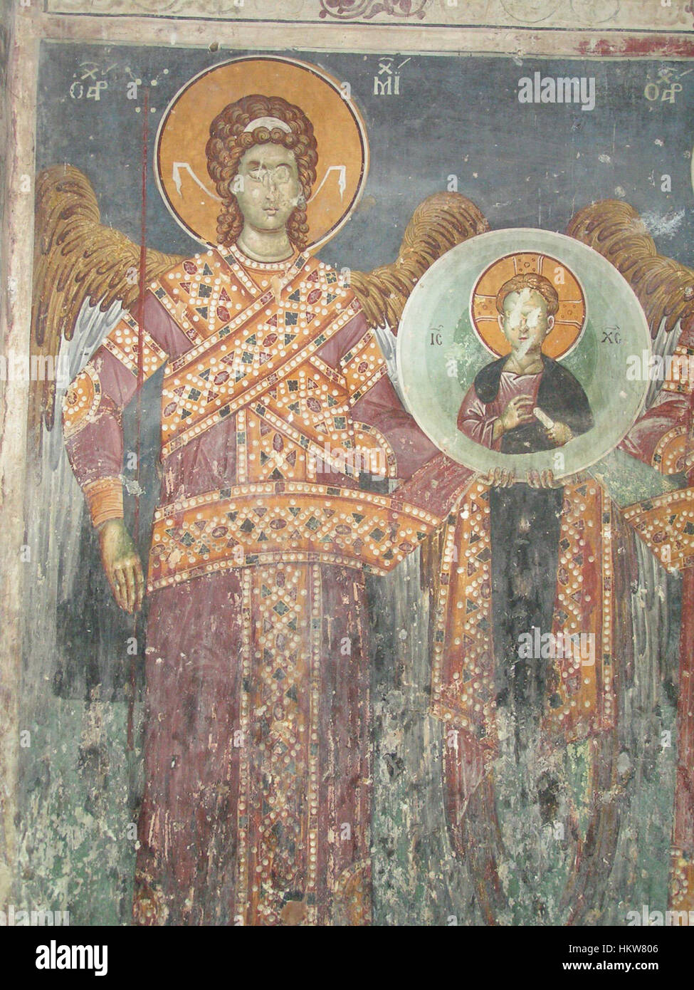 These frescoes in St. George's Church in Staro Nagoricane represent key ...