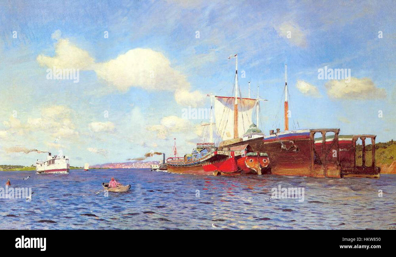 'Fresh Wind of Levitan' is a landscape painting by Isaac Levitan ...