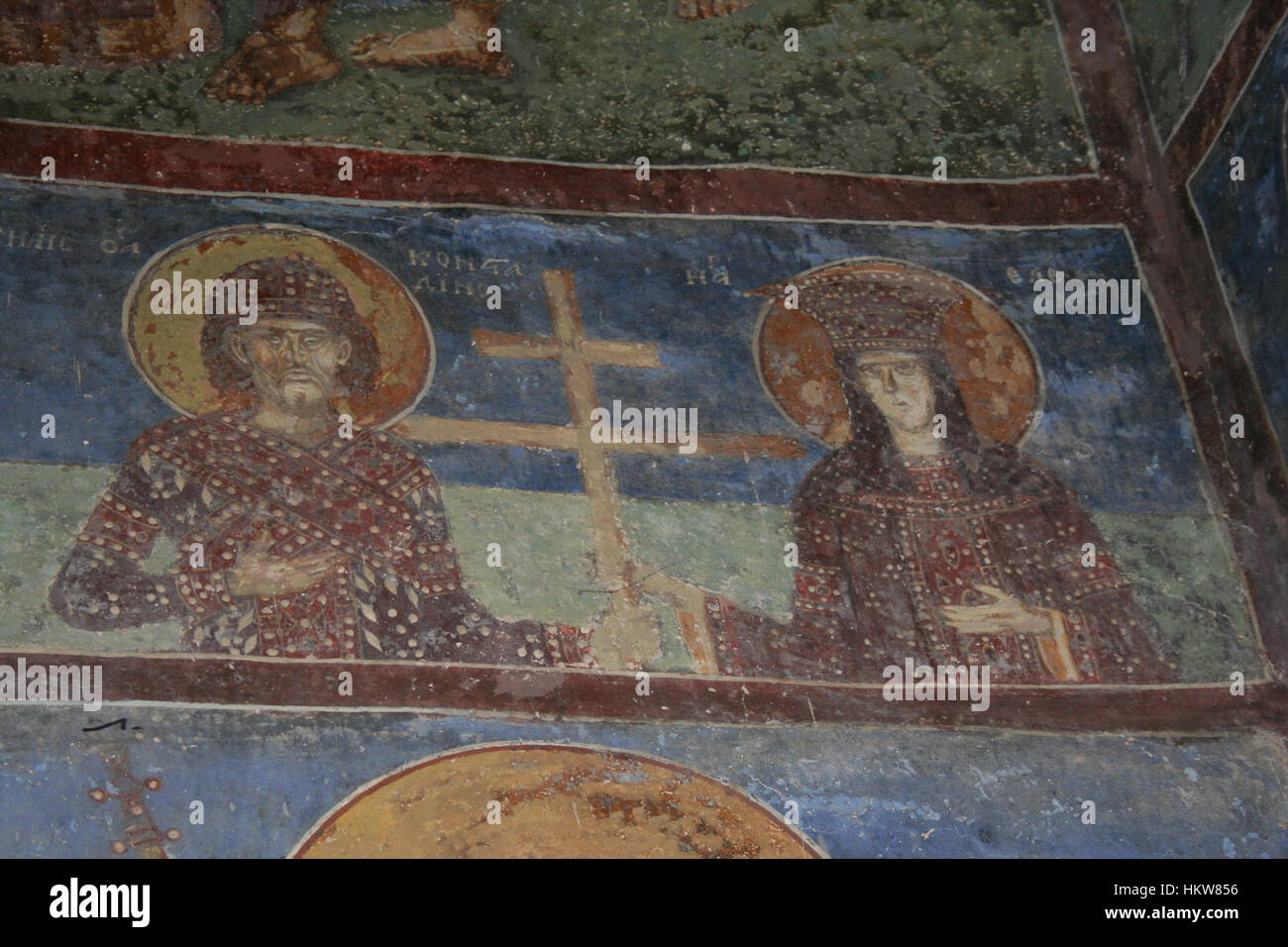The *Freska od Sv. Andreja na Matka* is a fresco painting depicting ...