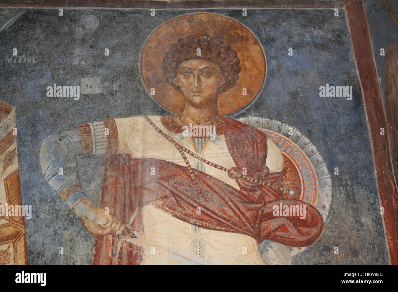 'Freska od Sv. Andreja na Matka 69' is a fresco depicting Saint Andrew ...
