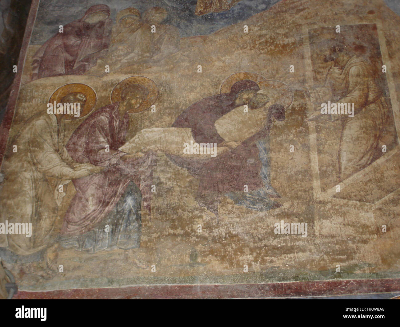 This artwork, 'Freska od Sv. Andreja na Matka 93', represents a ...