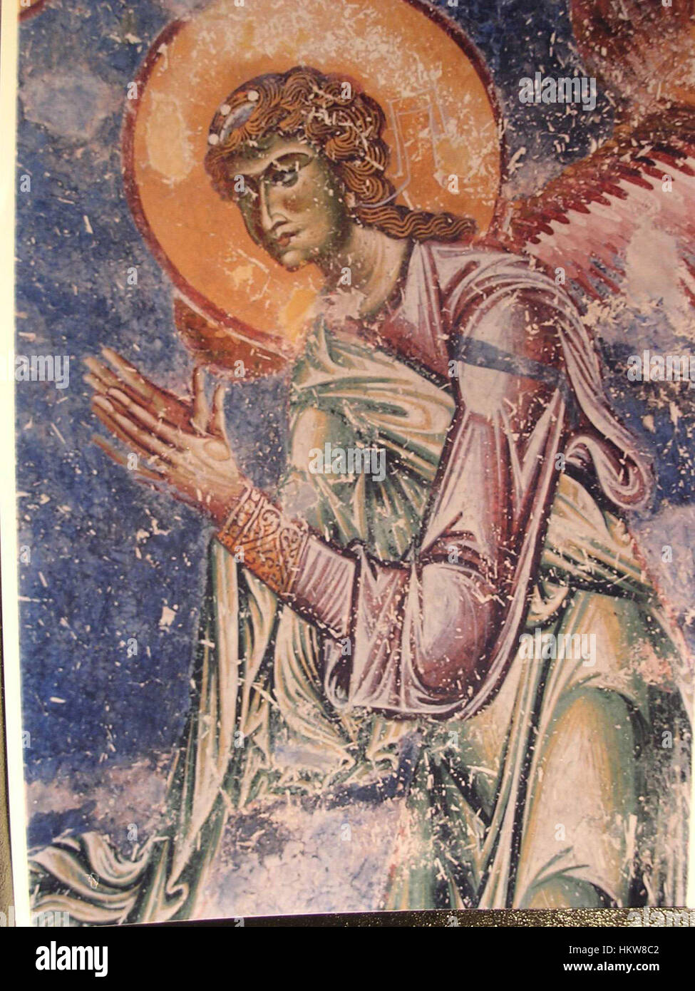 The fresco in St. George's Church, located in Kurbinovo, Macedonia ...