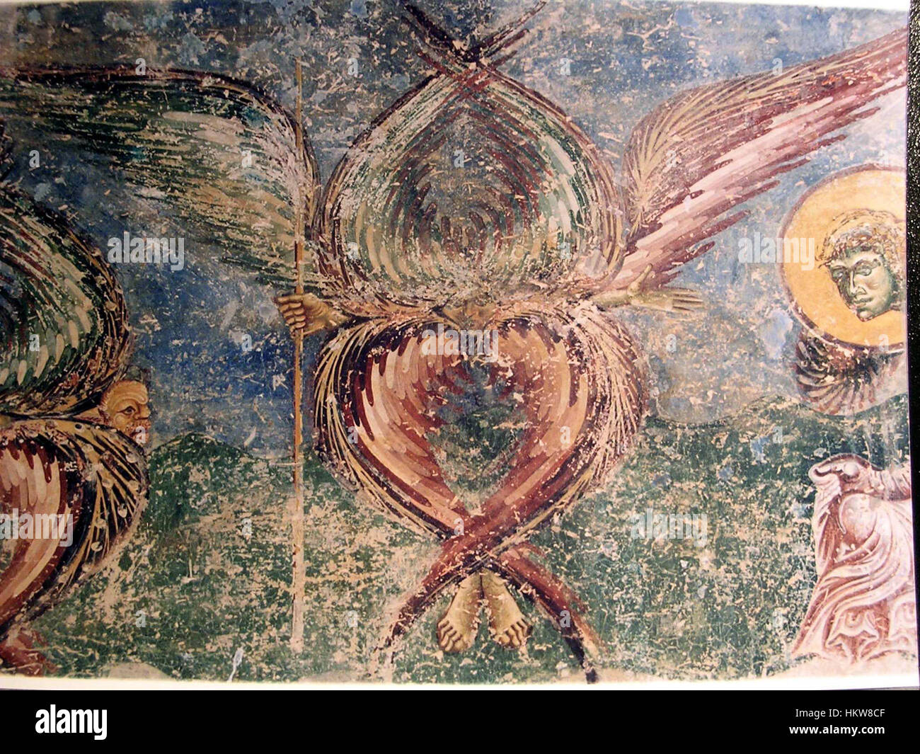 The fresco in the Church of St. George in Kurbinovo, Macedonia, created ...