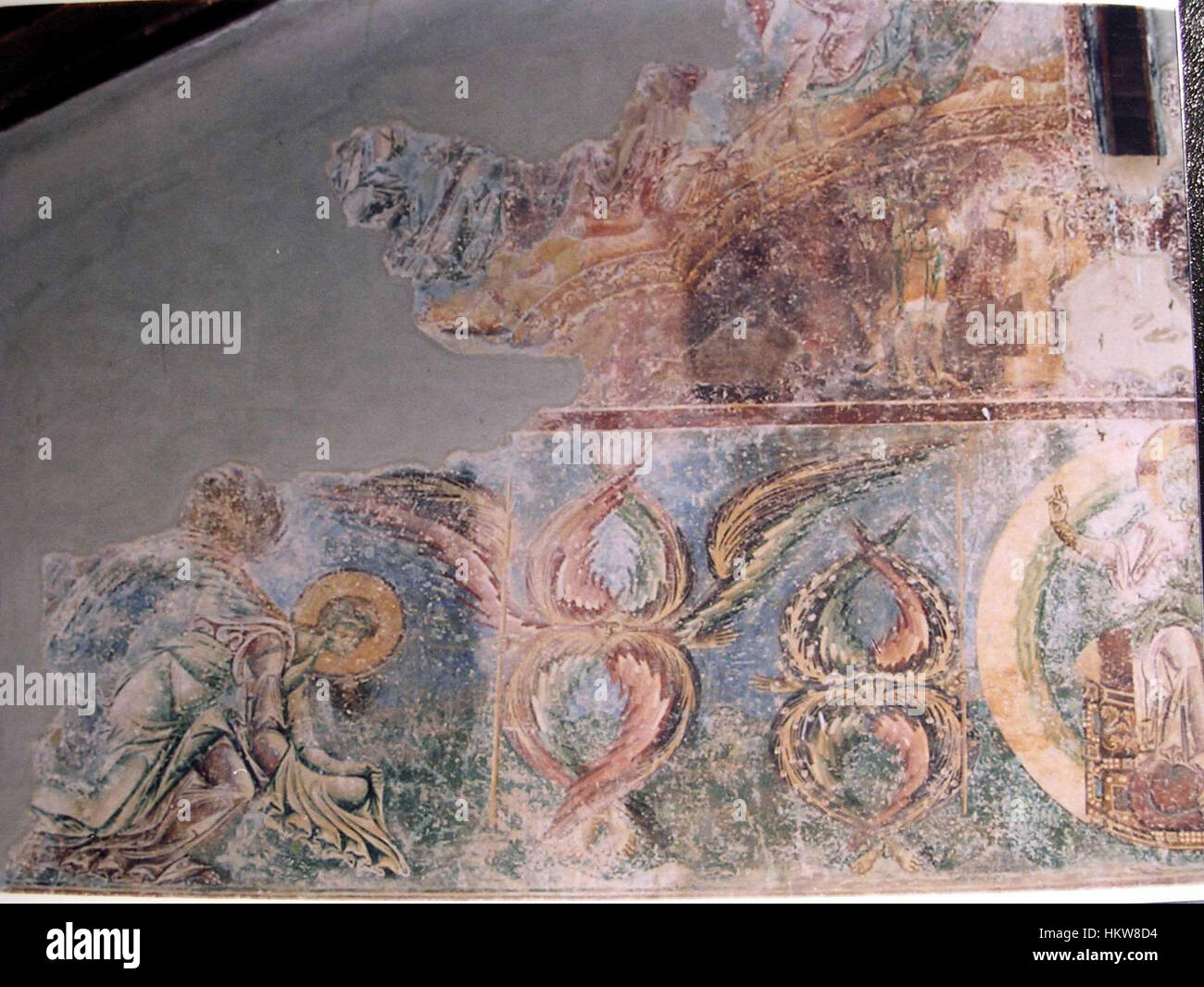 The fresco titled 'Freska vo Sv. Georgij vo Kurbinovo' depicts scenes ...