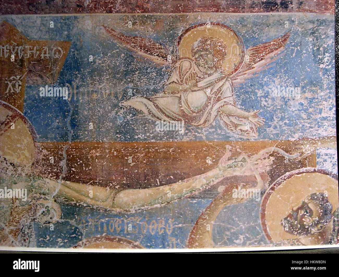 'Freska vo Sv. Georgij vo Kurbinovo 061' refers to an iconic fresco in ...