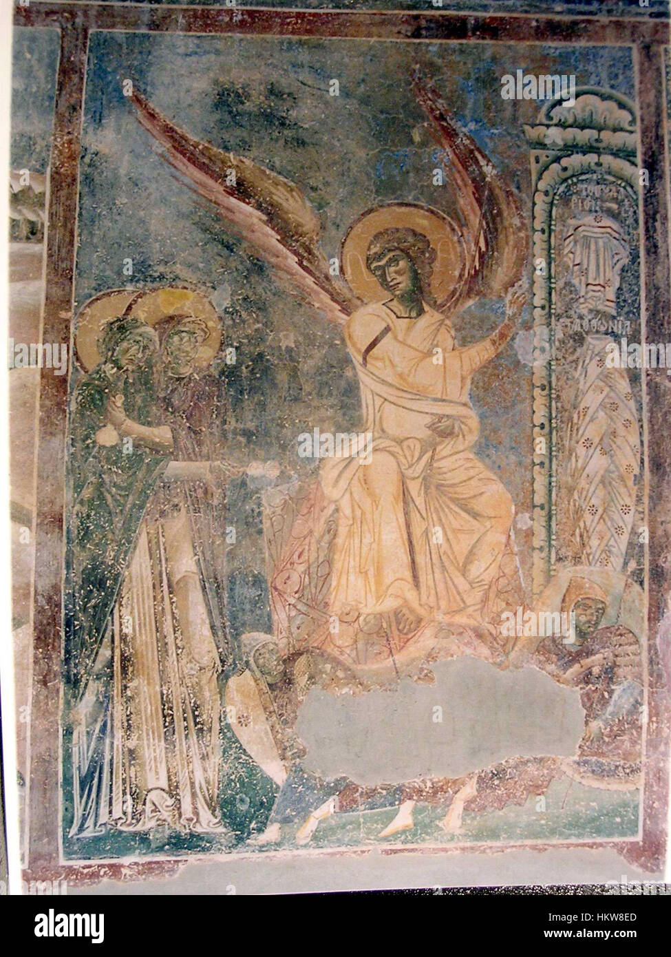 This fresco, located in the Church of St. George in Kurbinovo, depicts ...