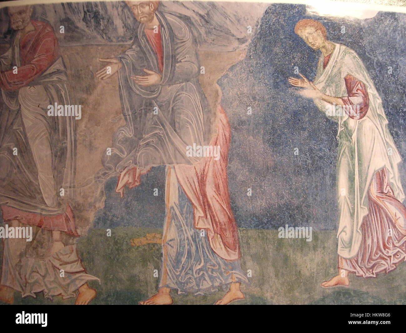 The fresco in the Church of Saint Pantelejmon at Nerezi, painted in the ...