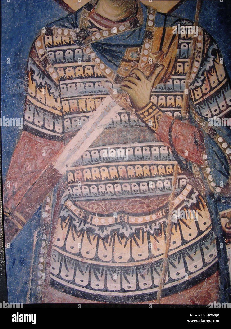 A fresco from the Church of St. Panteleimon in Nerezi, North Macedonia ...