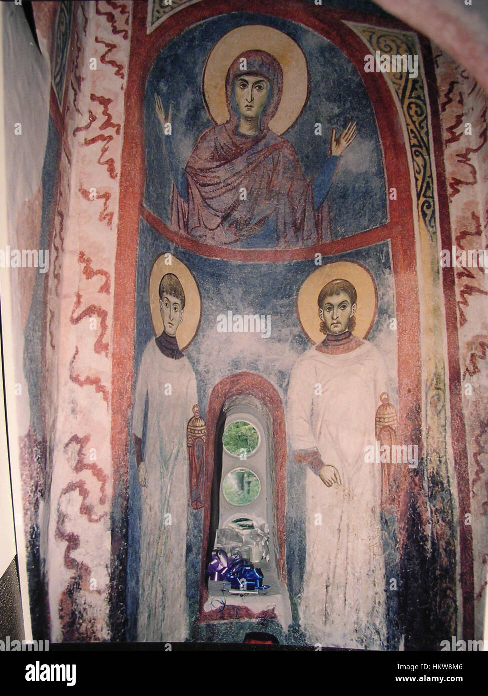 This fresco from the Church of St. Pantelejmon in Nerezi depicts ...