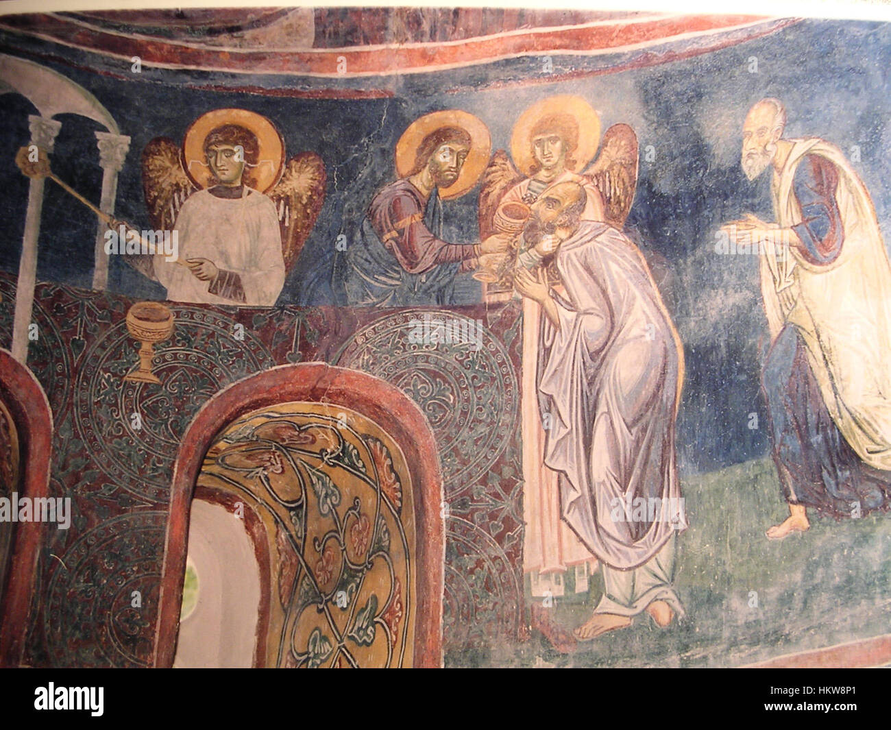 The frescoes of the Church of St. Pantelejmon at Nerezi, Macedonia, are ...