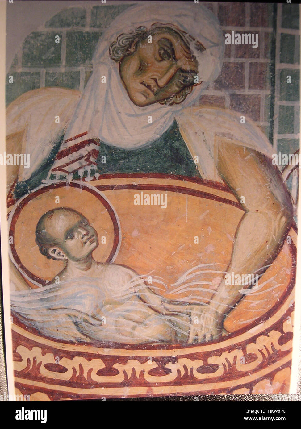 A fresco from the church of St. Pantelejmon in Nerezi, part of a ...