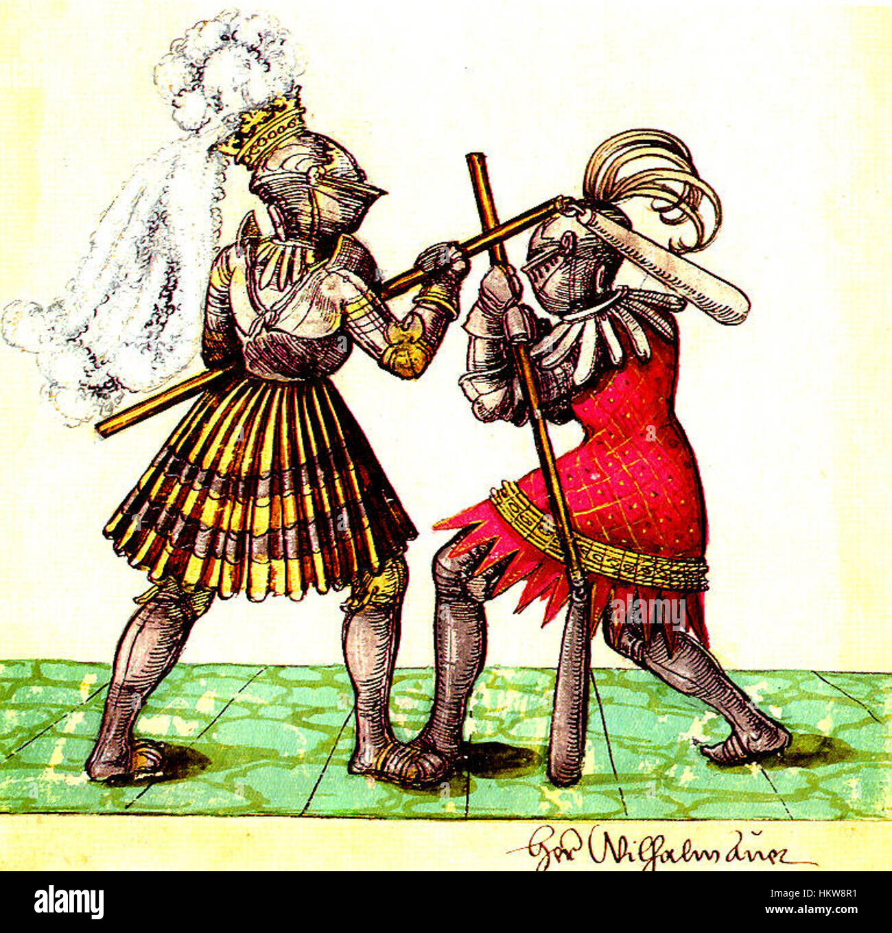 Tournament medieval manuscript hi-res stock photography and images - Alamy