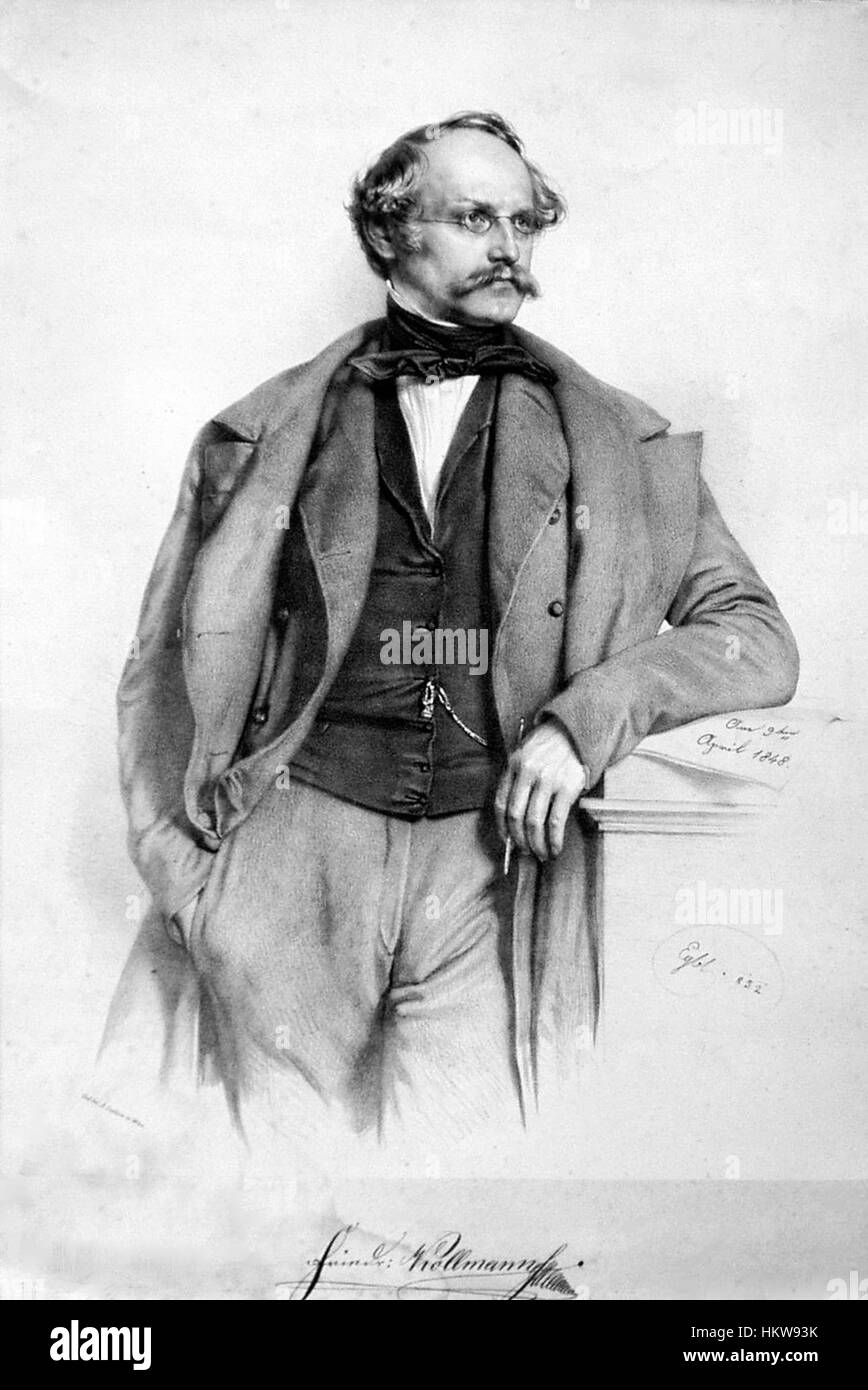 The lithograph by Friedrich Kollmanny is a historical print from the ...